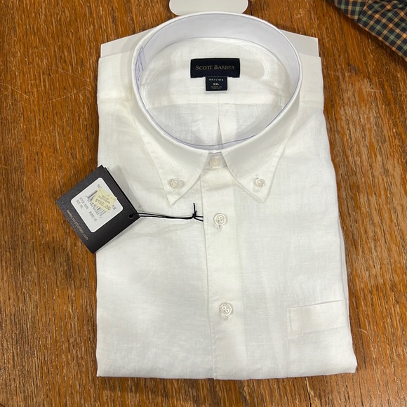 Scott Barber | Shirts | Scott Barber Linen Shirt | Poshmark